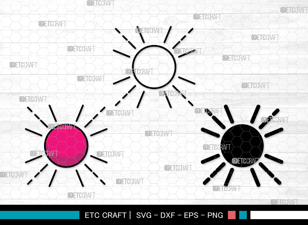 Sun Icons Color, Sun Svg, Sunshine Svg, Suns, Sunlight, Sun Bundle ...