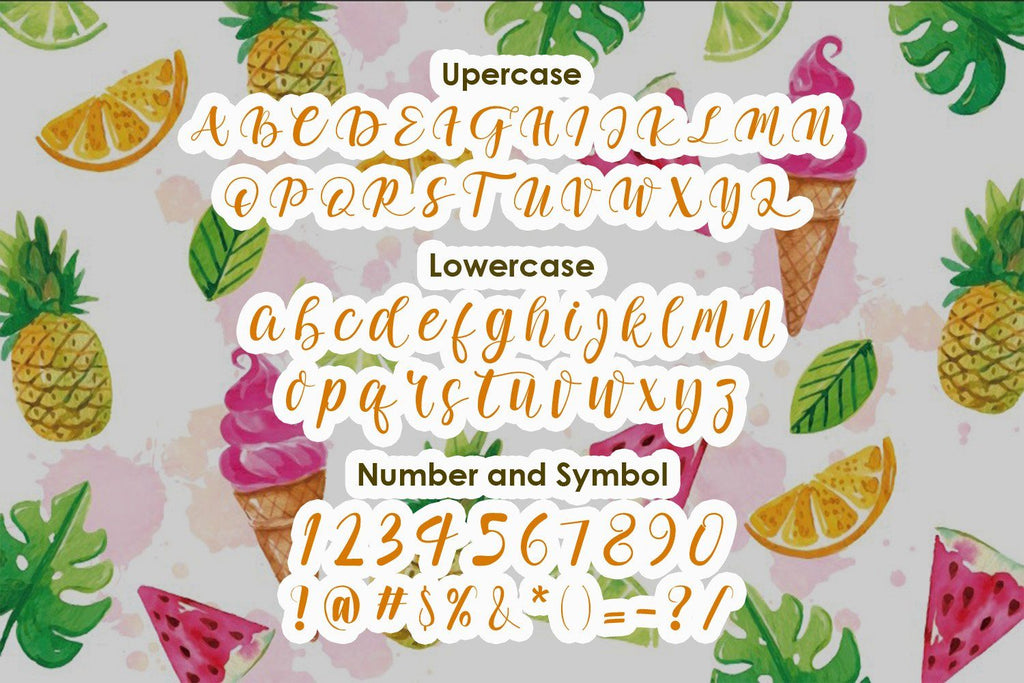 Sunday Cream Hand Lettering Font - So Fontsy