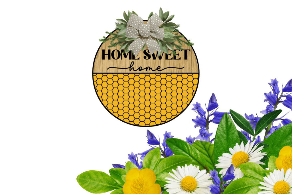 Sunflower Door Round Signs PNG Bundle - So Fontsy