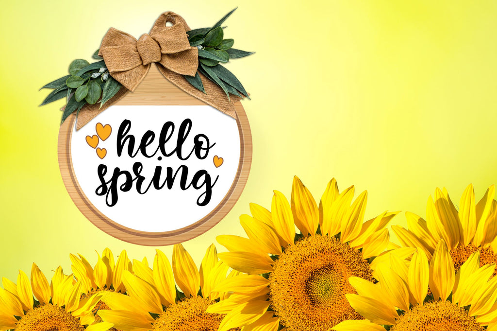 Sunflower Round Signs Bundl - So Fontsy