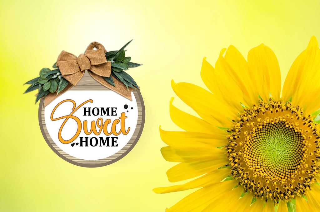 Sunflower Round Signs Bundl - So Fontsy