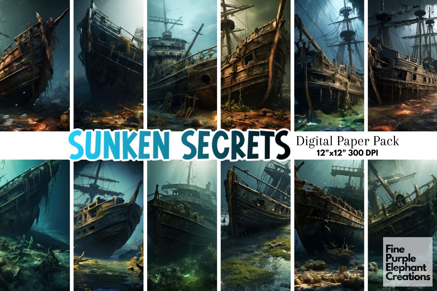 Sunken Ship | Halloween Scary Background - So Fontsy