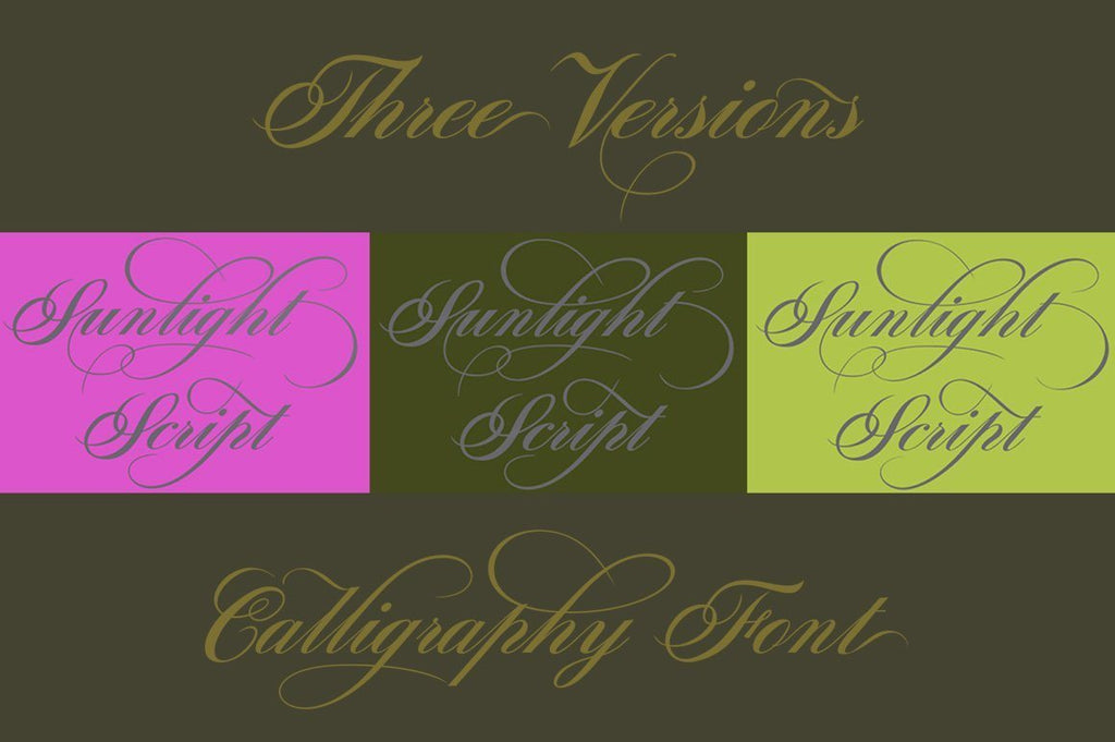 Sunlight Script - So Fontsy