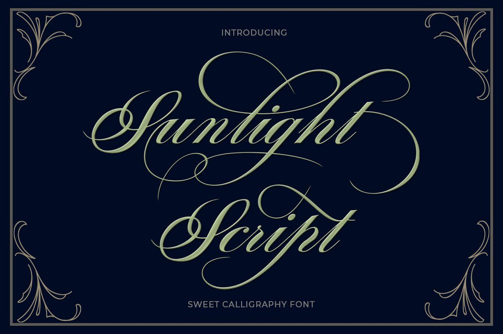 Sunlight Script - So Fontsy
