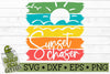Sunset Chaser Distressed Strips SVG File - So Fontsy