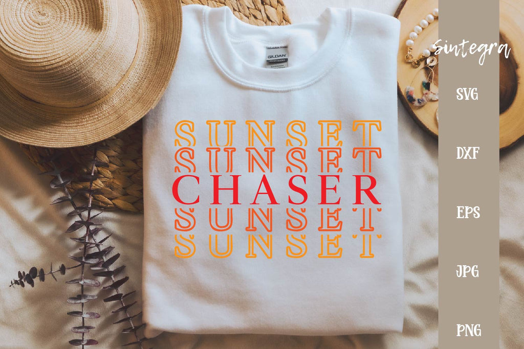 Sunset Chaser SVG file Free For Commercial Use - So Fontsy