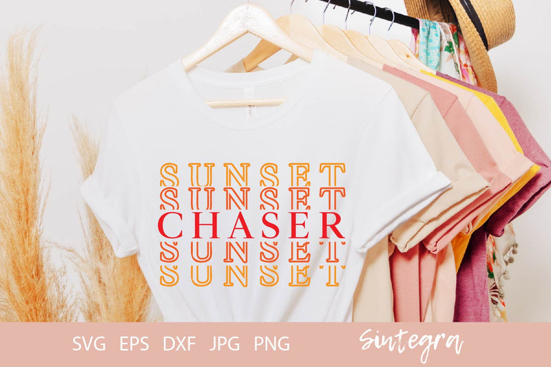 Sunset Chaser SVG file Free For Commercial Use - So Fontsy