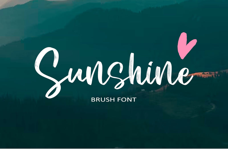 Sunshine Brush Script Font - So Fontsy