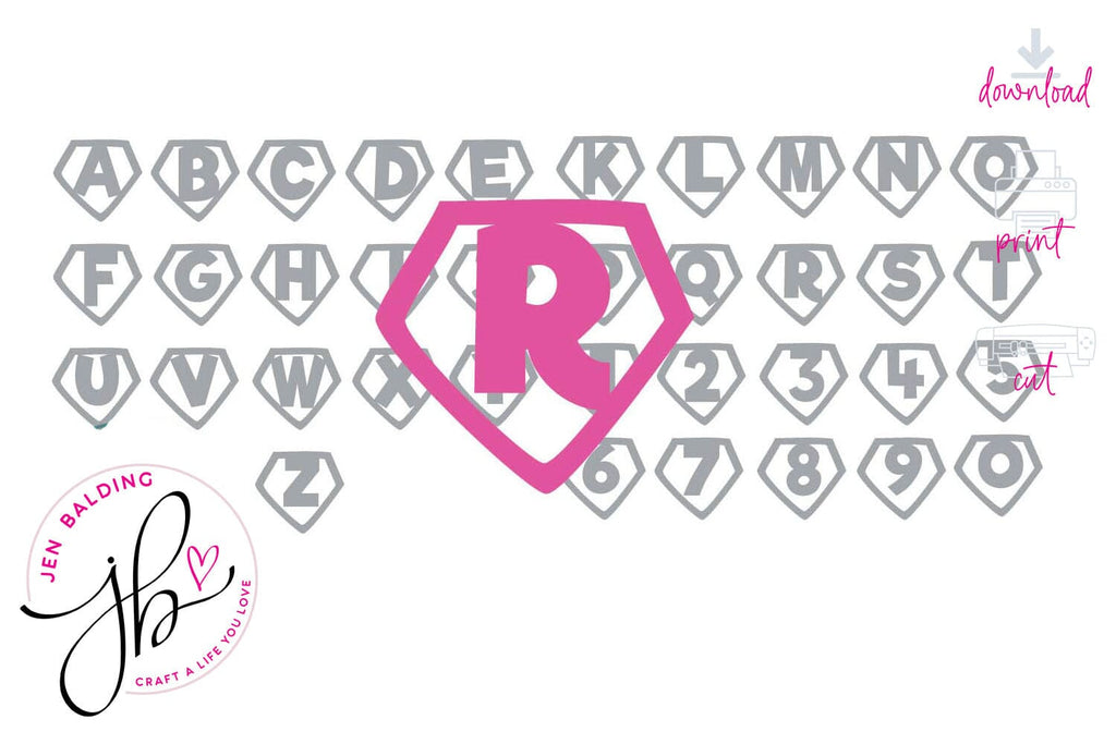 Super Hero SVG l Superhero Monogram l Super Hero Logo SVG from Jen ...