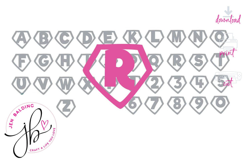 Super Hero SVG l Superhero Monogram l Super Hero Logo SVG from Jen ...