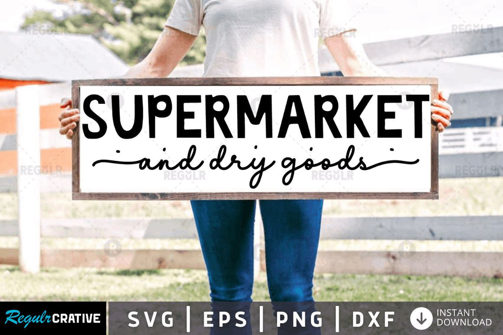 Supermarket & dry goods SVG - So Fontsy