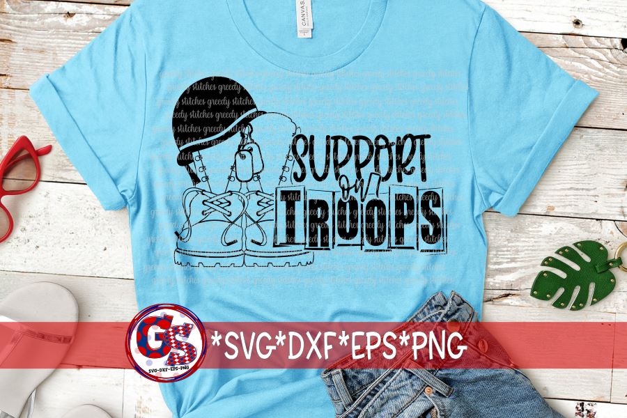 Support Our Troops SVG DXF EPS PNG - So Fontsy