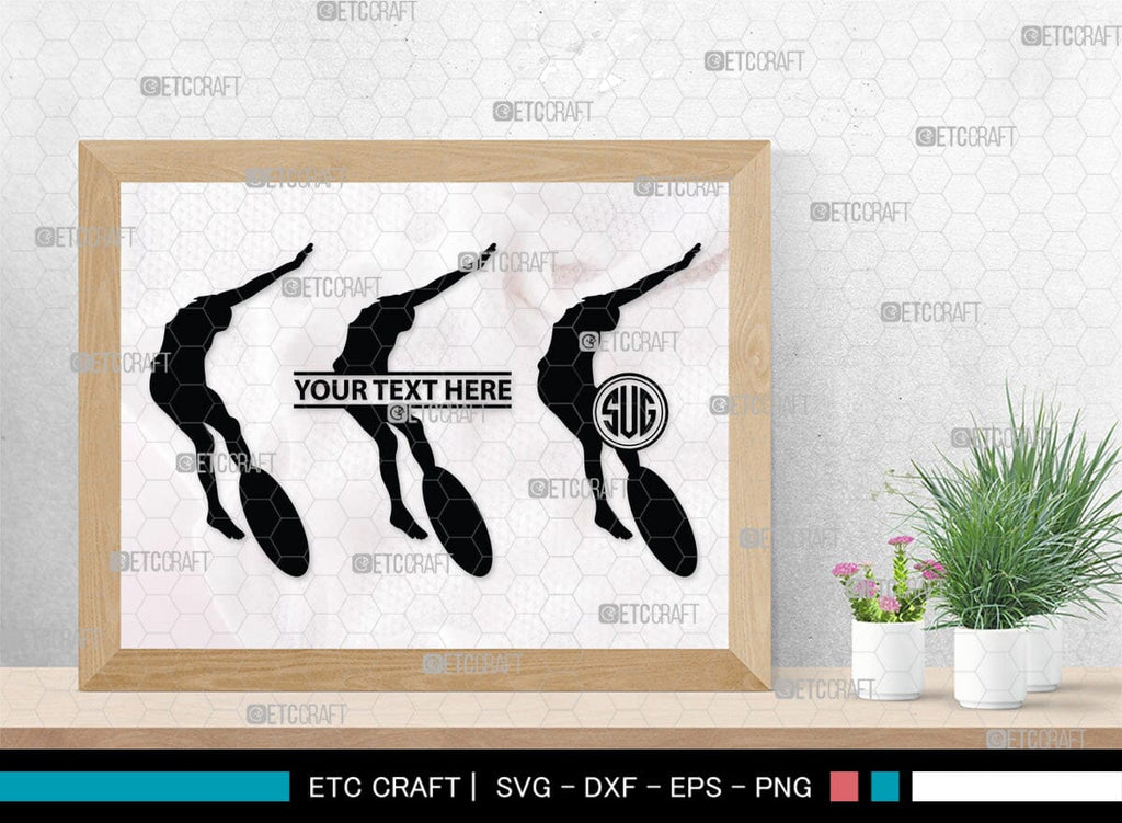 Surfing Monogram, Surfing Silhouette, Surfing SVG, Surfboard Svg, Surf ...