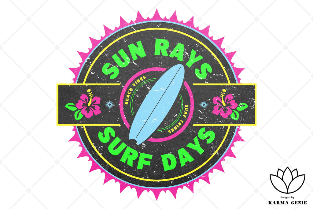 Surfing SVG - PNG - AI - Retro Surfer Graphic Design Sublimation - So ...