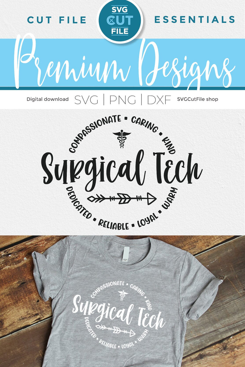 Surgical technologist svg for men or women - So Fontsy
