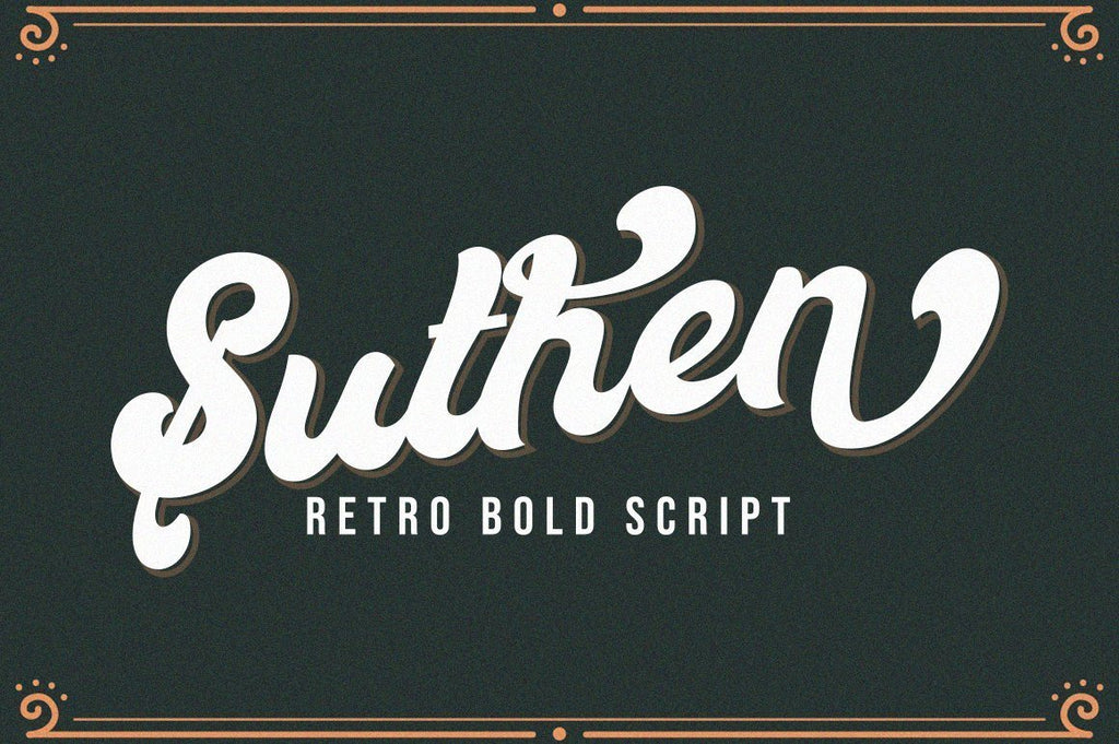 Suthen - Bold Script Font - So Fontsy
