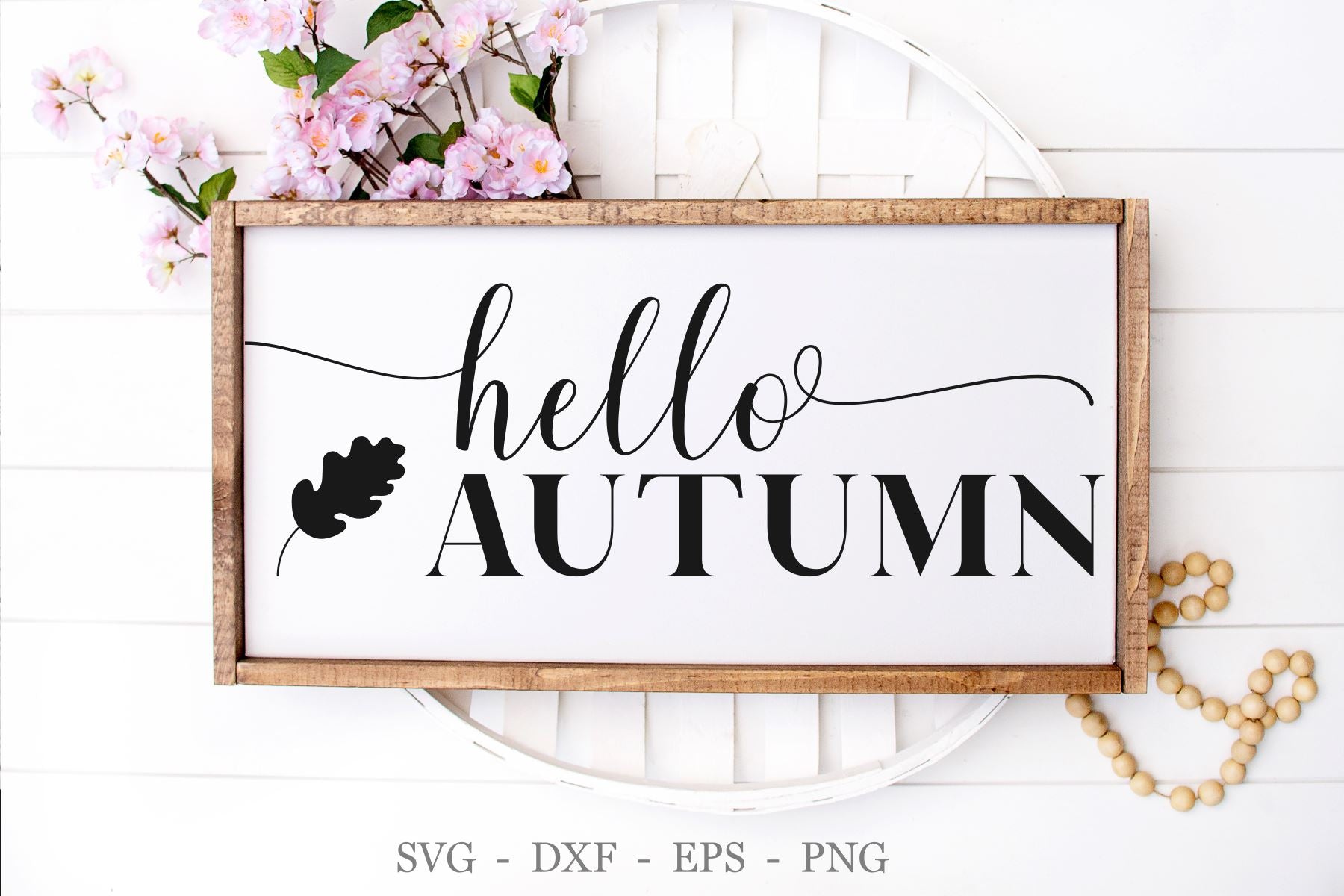 SVG Files, Hello Autumn Svg, Fall Sign Svg, Farmhouse Svg - So Fontsy