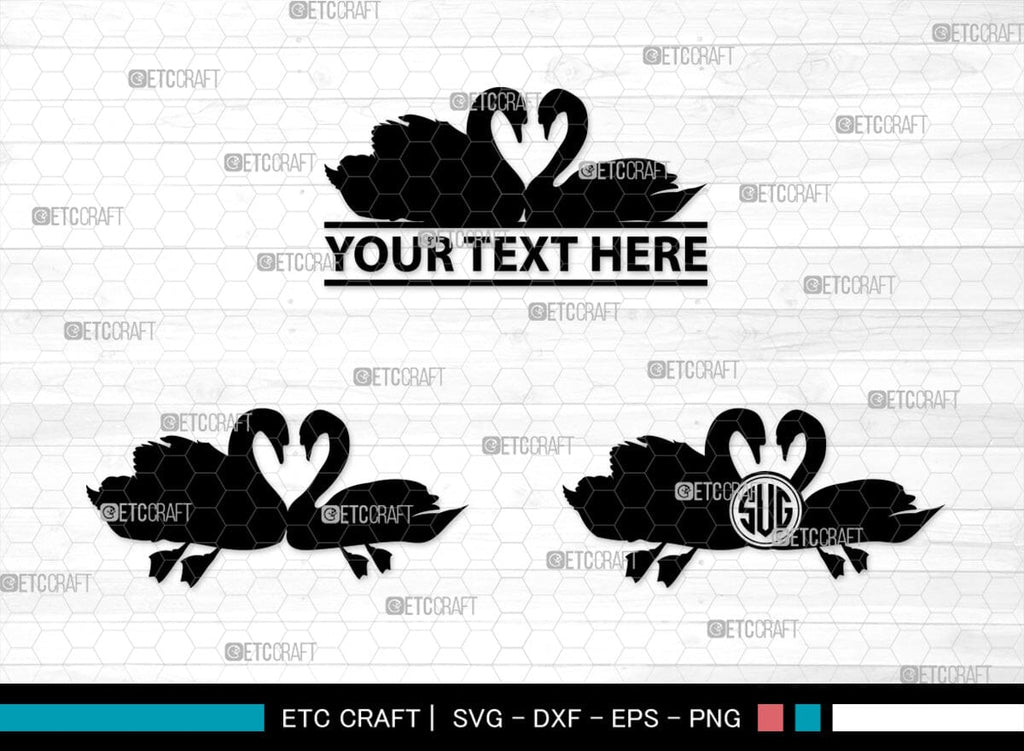 Swan Silhouette, Swan SVG, Swan Bird Svg, Gander Svg, Cygnini Svg, Baby ...