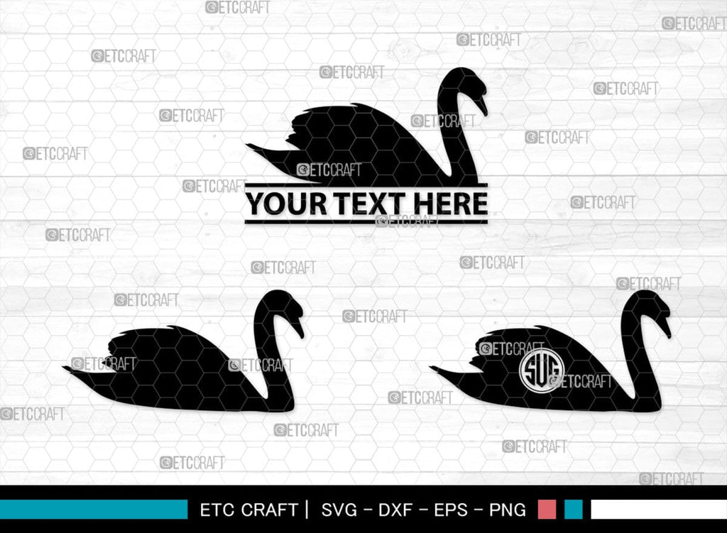 Swan Silhouette, Swan SVG, Swan Bird Svg, Gander Svg, Cygnini Svg, Baby ...