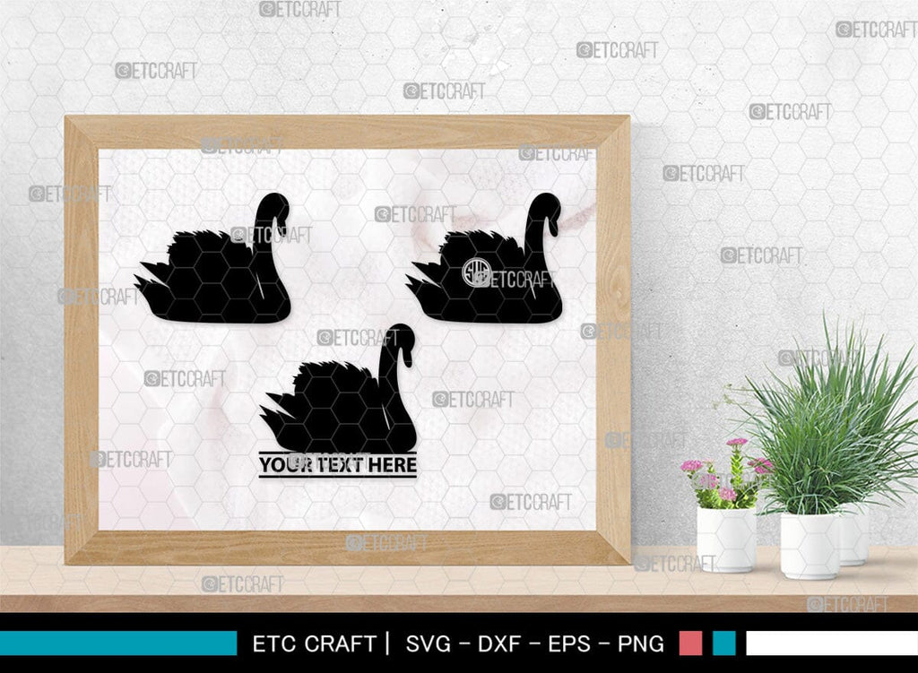 Swan Silhouette, Swan SVG, Swan Bird Svg, Gander Svg, Cygnini Svg, Baby ...