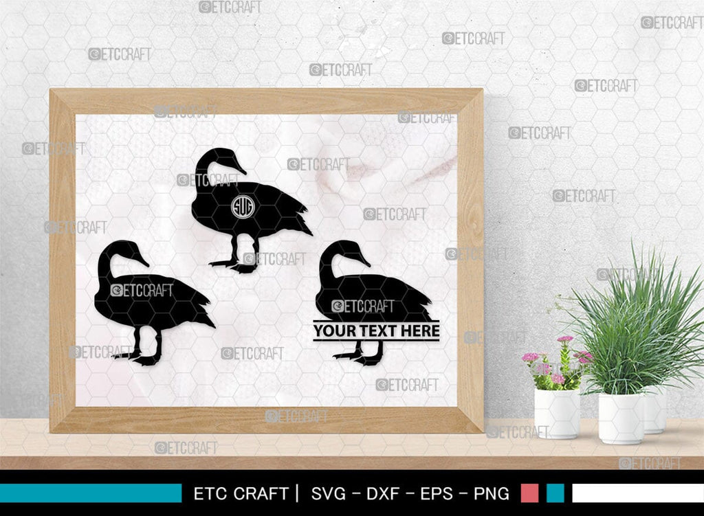 Swan Silhouette, Swan SVG, Swan Bird Svg, Gander Svg, Cygnini Svg, Baby ...