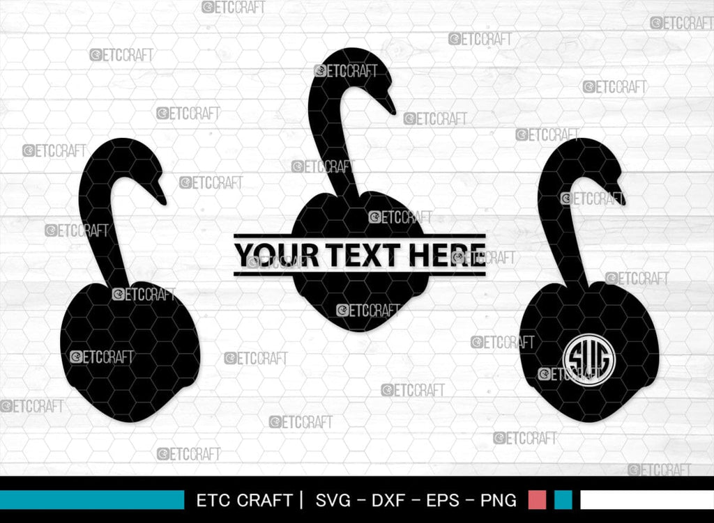 Swan Silhouette, Swan SVG, Swan Bird Svg, Gander Svg, Cygnini Svg, Baby ...