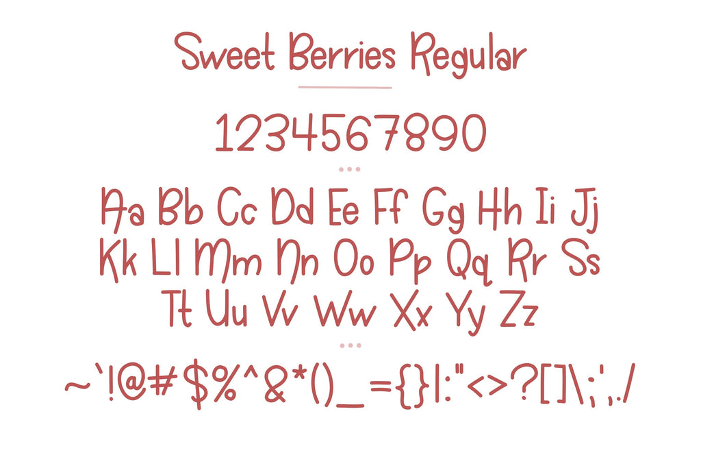 Sweet Berries - So Fontsy