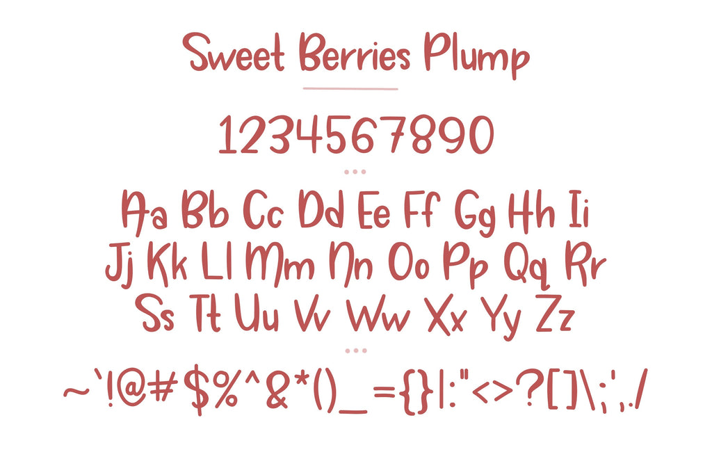 Sweet Berries - So Fontsy