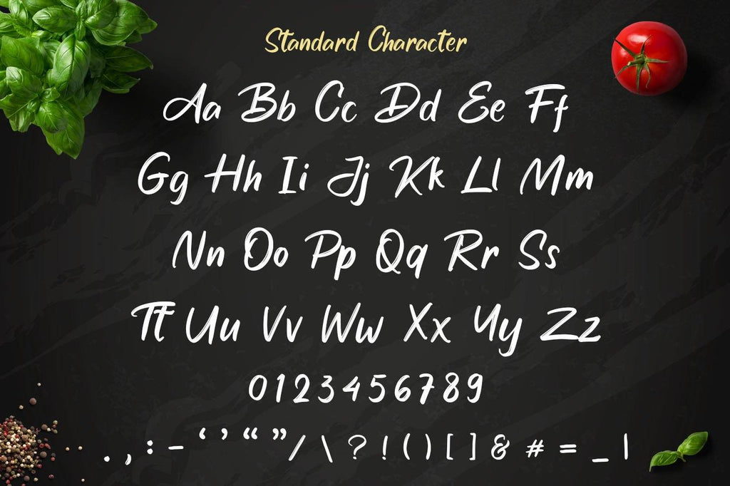 Sweet Garnish Brush Font - So Fontsy