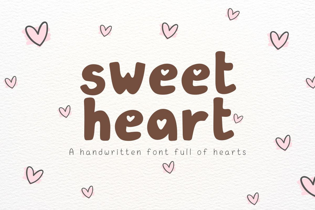 Sweet Heart - Cute Display Font - So Fontsy