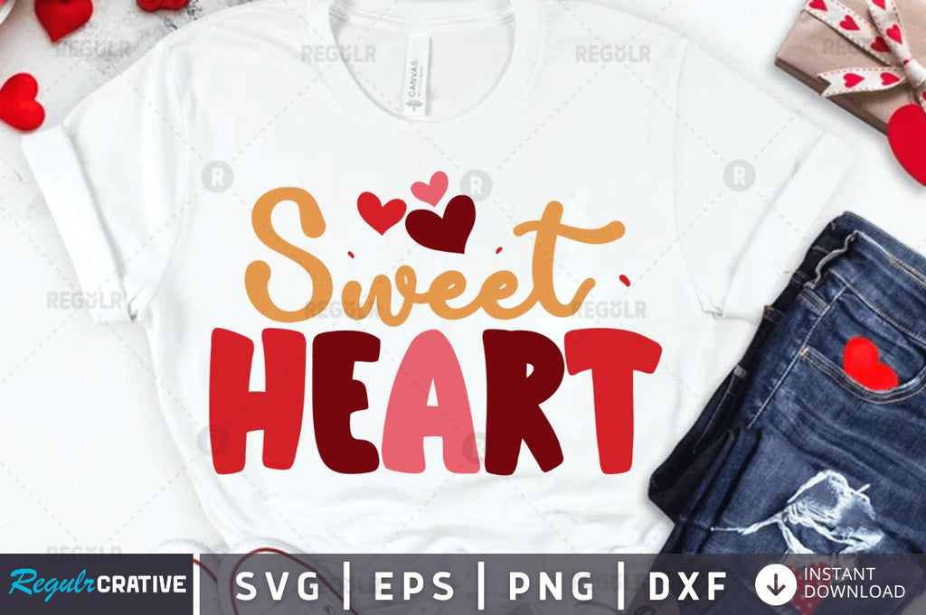 Sweet heart SVG - So Fontsy