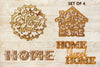 Sweet Home Signs Bundle Multilayer Cut Template, Mandala, Sign SVG, 3D ...