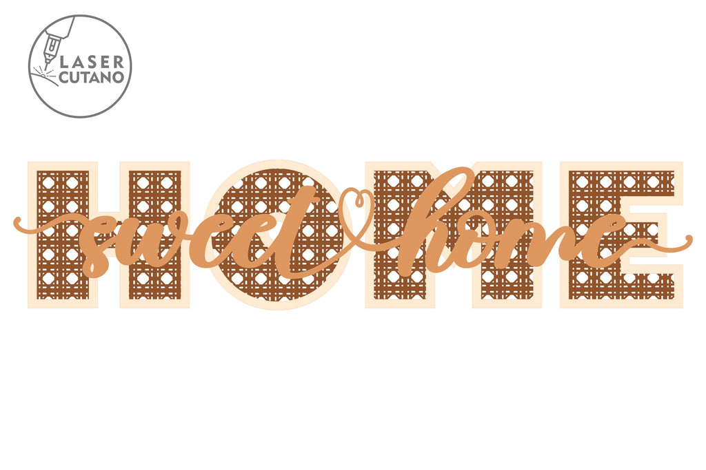 Sweet Home Signs Bundle Multilayer Cut Template, Mandala, Sign SVG, 3D ...