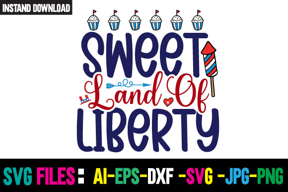 Sweet Land Of Liberty SVG Cut File - So Fontsy
