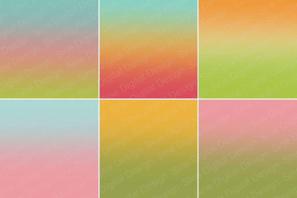 Sweet Ombre Digital Papers Backgrounds - So Fontsy