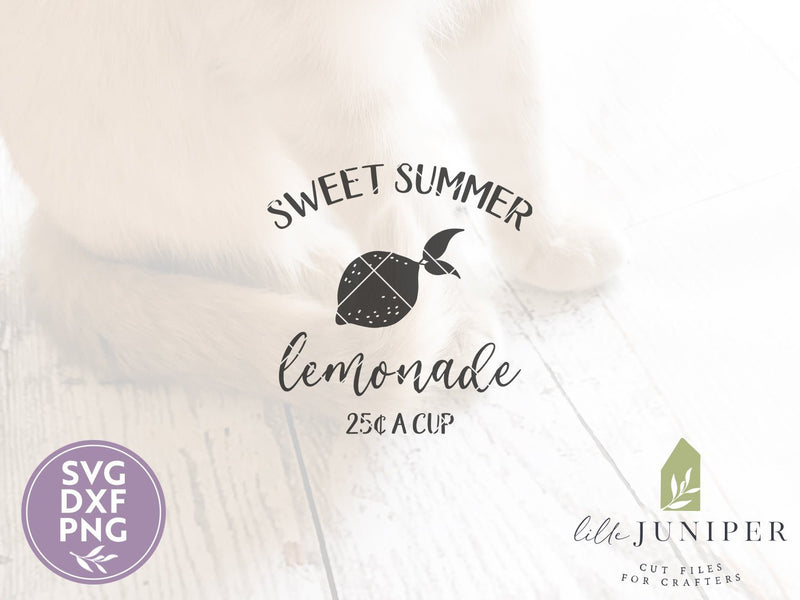 Sweet Summer Lemonade SVG | Lemon SVG | Farmhouse SVG Files - So Fontsy