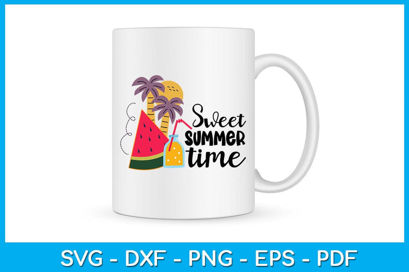 Sweet Summer Time PNG Sublimation Printable File - So Fontsy