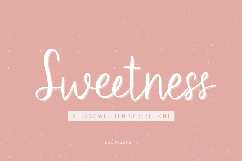 Sweetness | Handwritten Script Font - So Fontsy