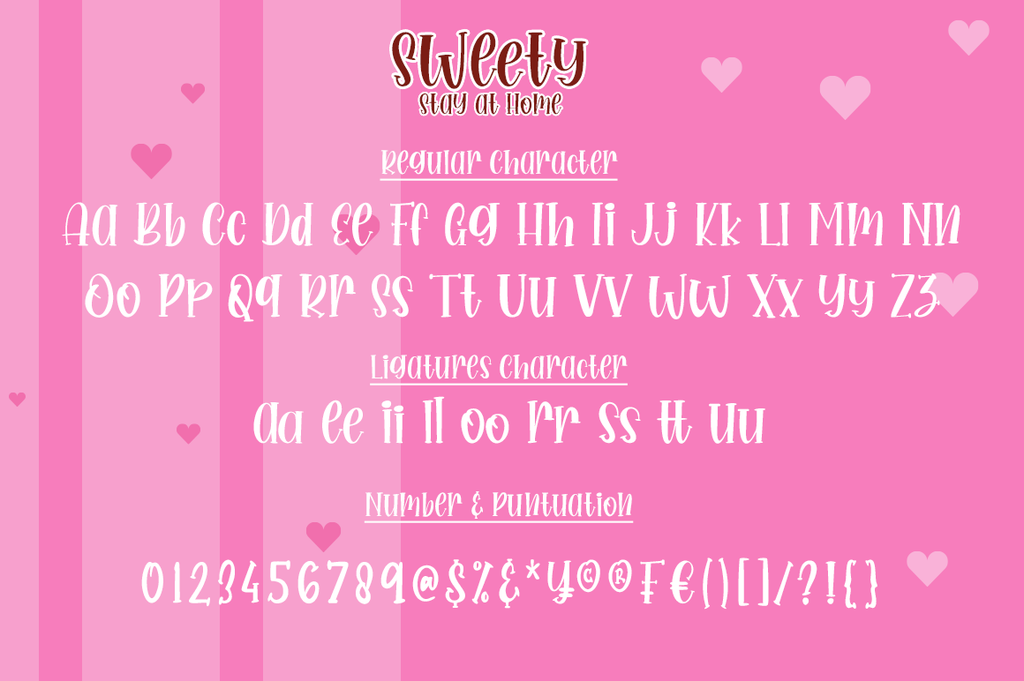Sweety Stay at Home Cute Serif Handwritten Font - So Fontsy