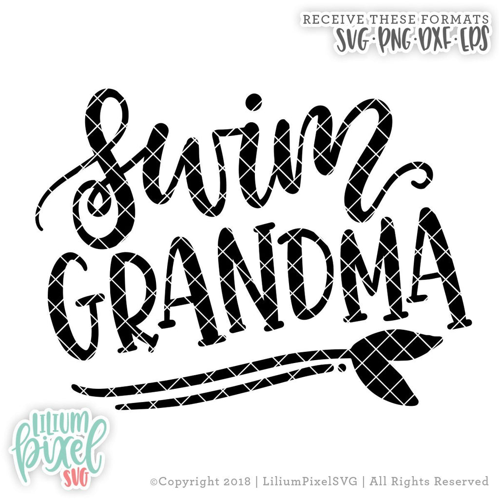 Swim Grandma - So Fontsy