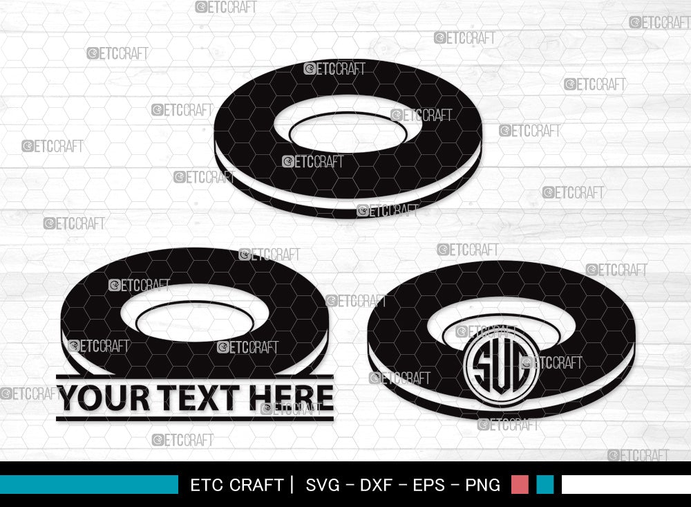 Swim Ring Monogram SVG Cut File | Ring Buoy Svg | Lifesaver Svg ...
