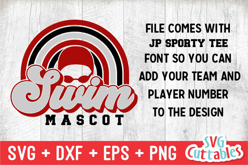 Swim SVG Template 0012 | Shirt Design - So Fontsy