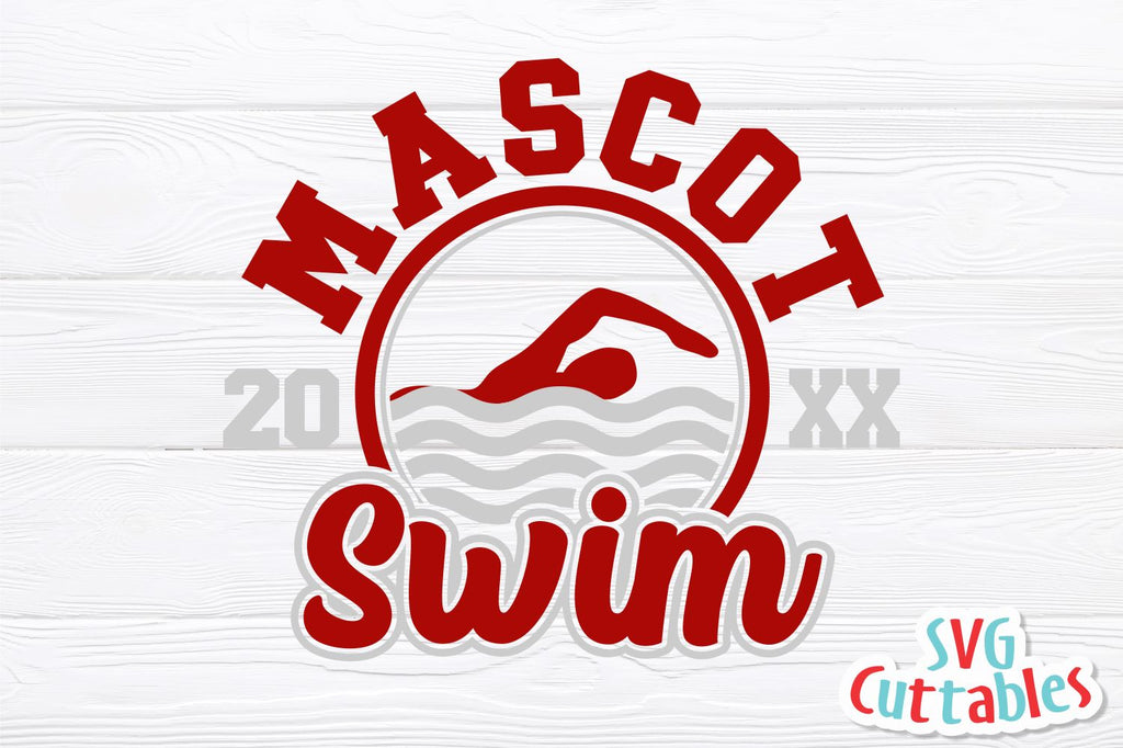 Swim SVG Template 009 | Shirt Design - So Fontsy