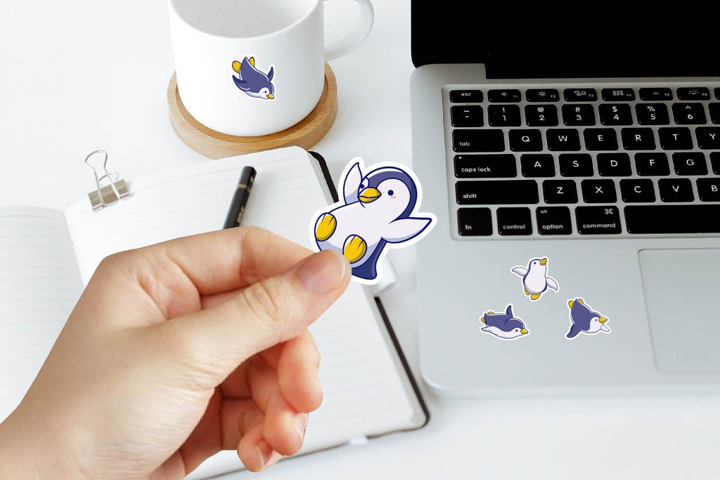 Swimming Penguins clipart sticker - So Fontsy