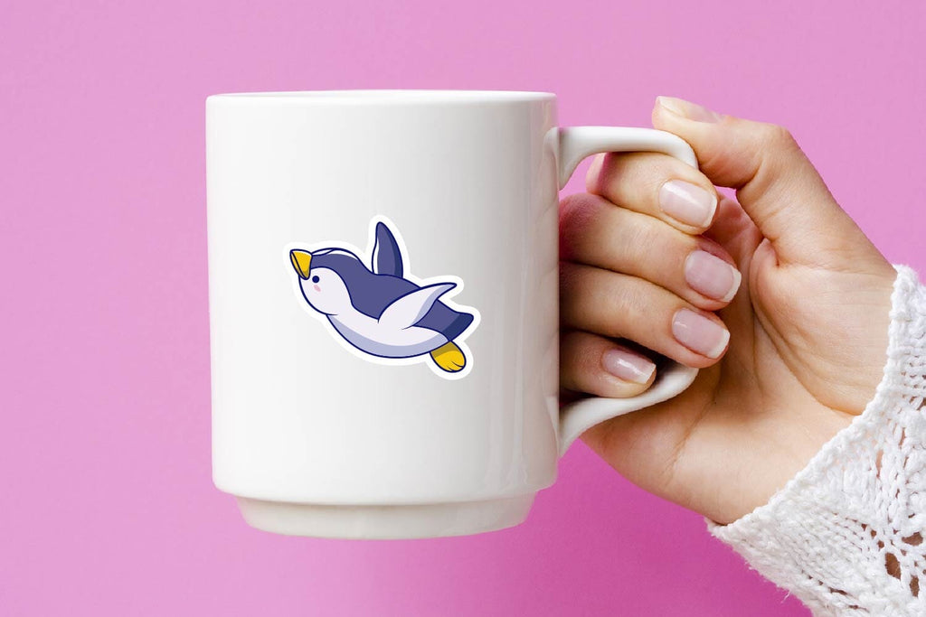 Swimming Penguins clipart sticker - So Fontsy