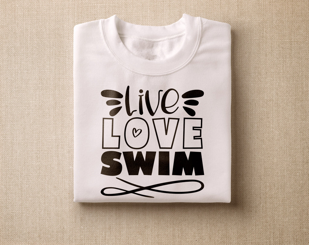Swimming Quotes SVG Bundle, 6 Designs, Swimming Sayings SVG, Swimmer ...