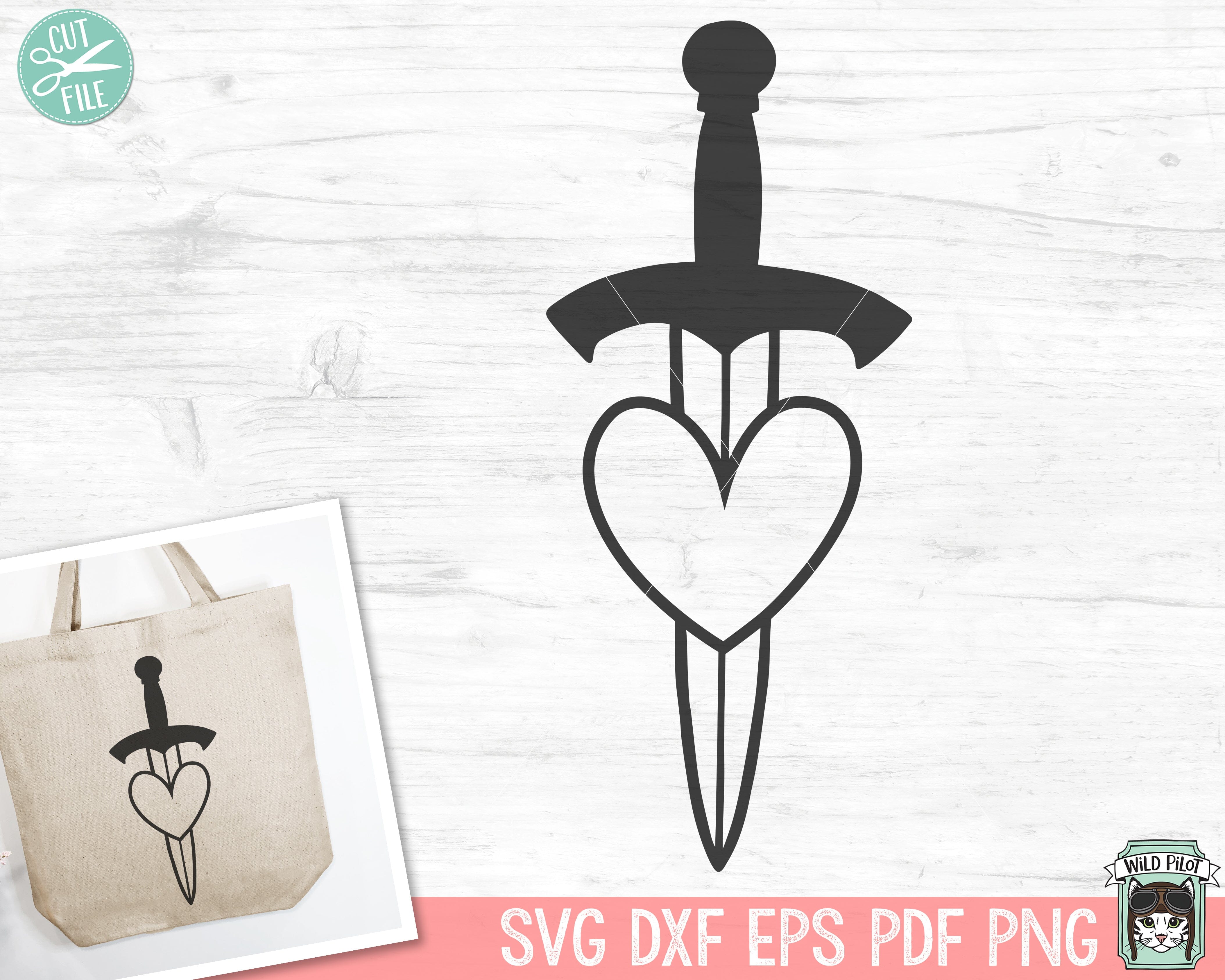 Sword SVG, Heart Sword SVG, Valentines Day SVG, Tattoo Svg, Sword ...