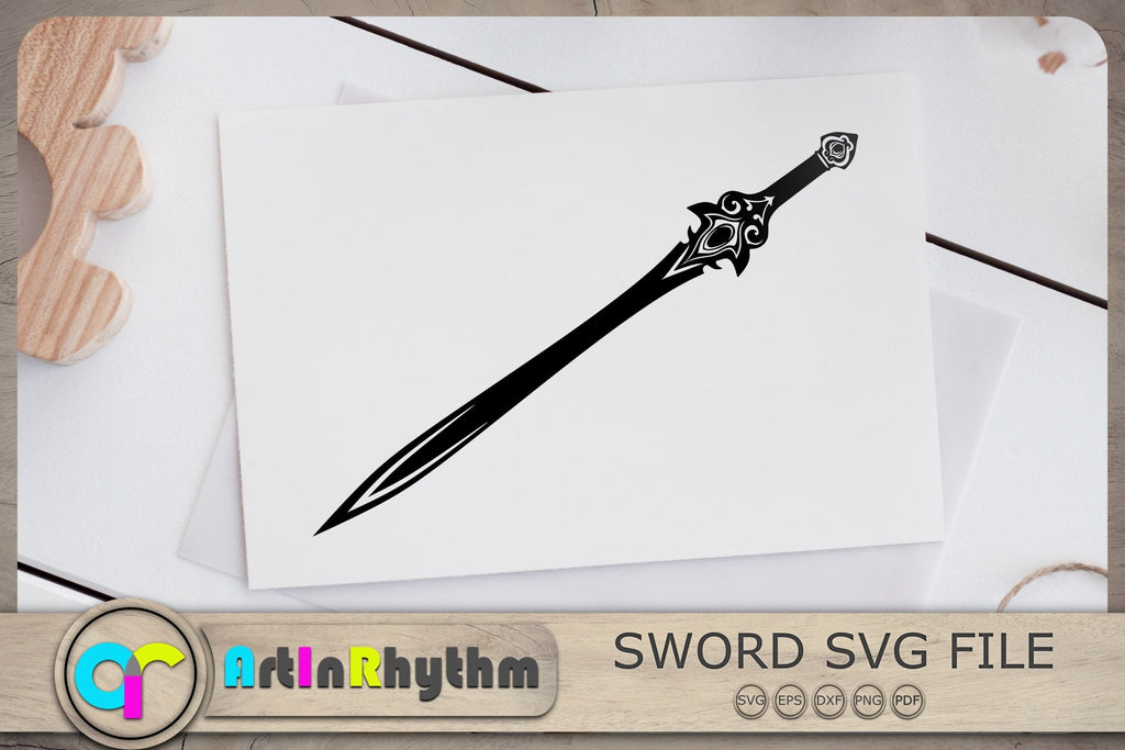 Sword Svg Cut File, - So Fontsy