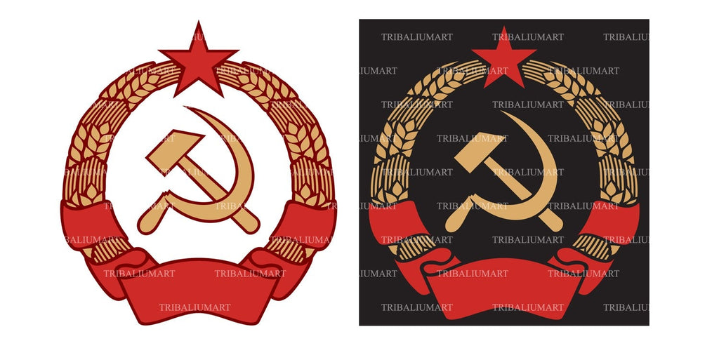Symbol of communism. Cut files for Cricut (eps, svg, pdf, png, dxf ...