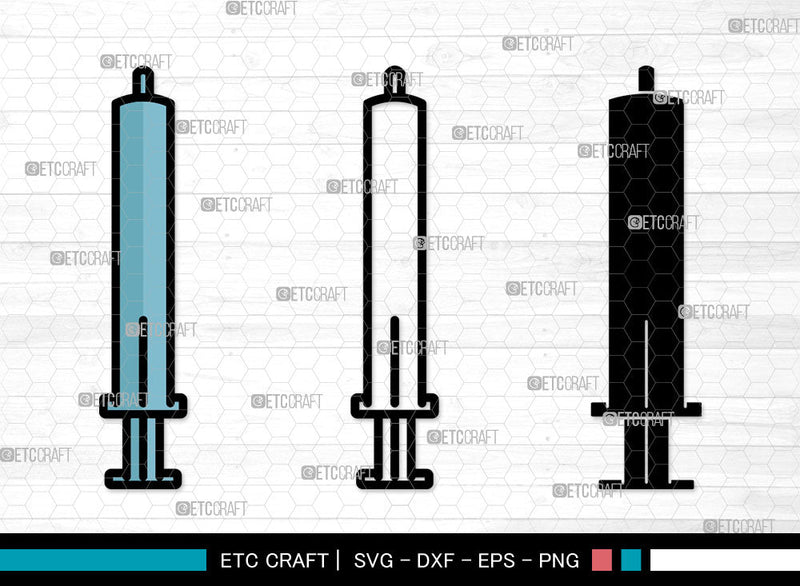 Syringe Icons Color, Syringe Svg, Vaccination Svg, Syringes, Hypodermic ...